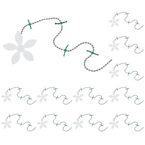 12Pcs Bathroom Drain Hair Catcher Flower Shape Shower Drain Cover Bathtub Hair Catcher Drain Protector Chain Trap Hair Stopper for Shower Bathroom, Kitchen