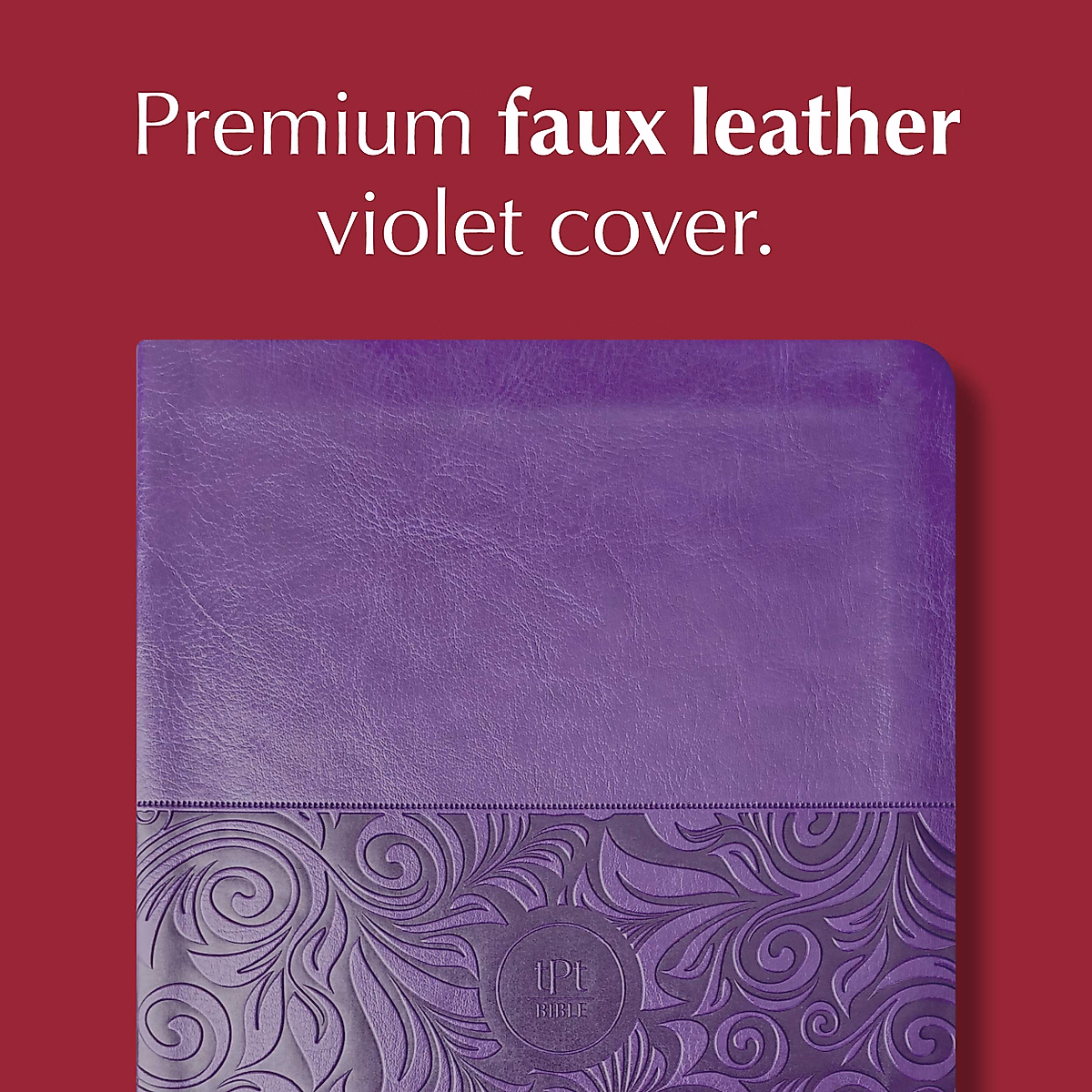 The Passion Translation New Testament, Violet, Large Print (Faux Leather) – In-Depth Bible with Psalms, Proverbs, and Song of Songs, Makes a Great Gift for Confirmation, Holidays, and More