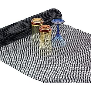 San Jamar - UL5405GR Shelf Liner, Black, 2x40 Ft