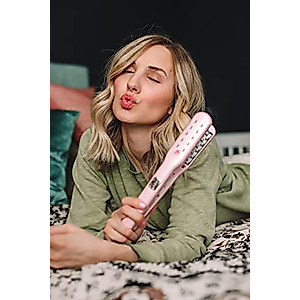 Voloom Petite 1” Inch Professional Volumizing Ceramic Hair Iron | for Medium Length or Fine Texture Hair Volume | Adjustable Temp | Auto Shut-Off