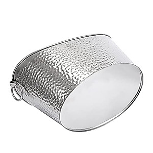 Stainless Steel Beverage Tubs Large Ice Bucket Drink Buckets for Parties Weddings 12L