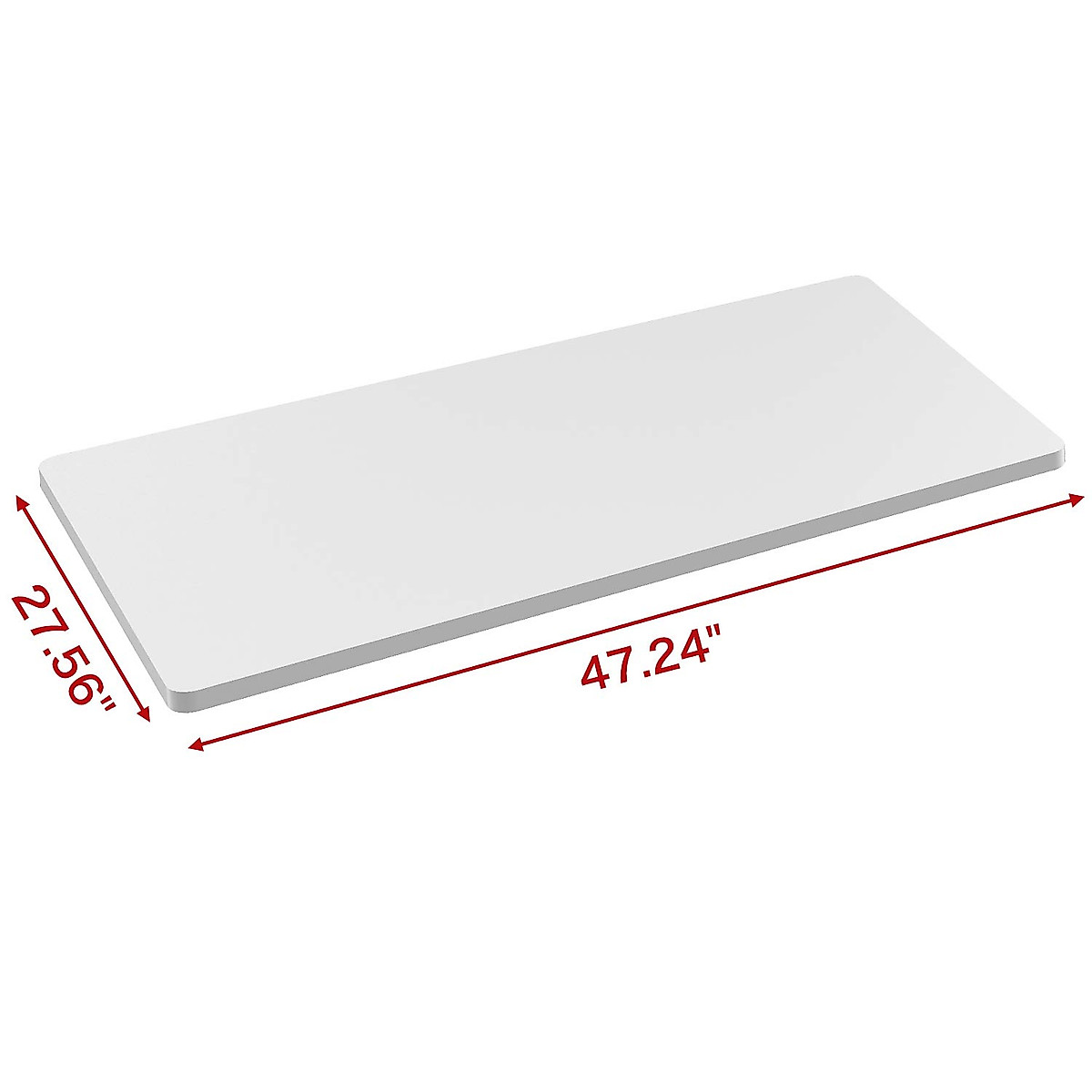 AIMEZO 48 x 28 inch Table Top Solid One-Piece Deep Wood Grain Desktop Universal for Standing Desk Frame Wood Desk Top Only