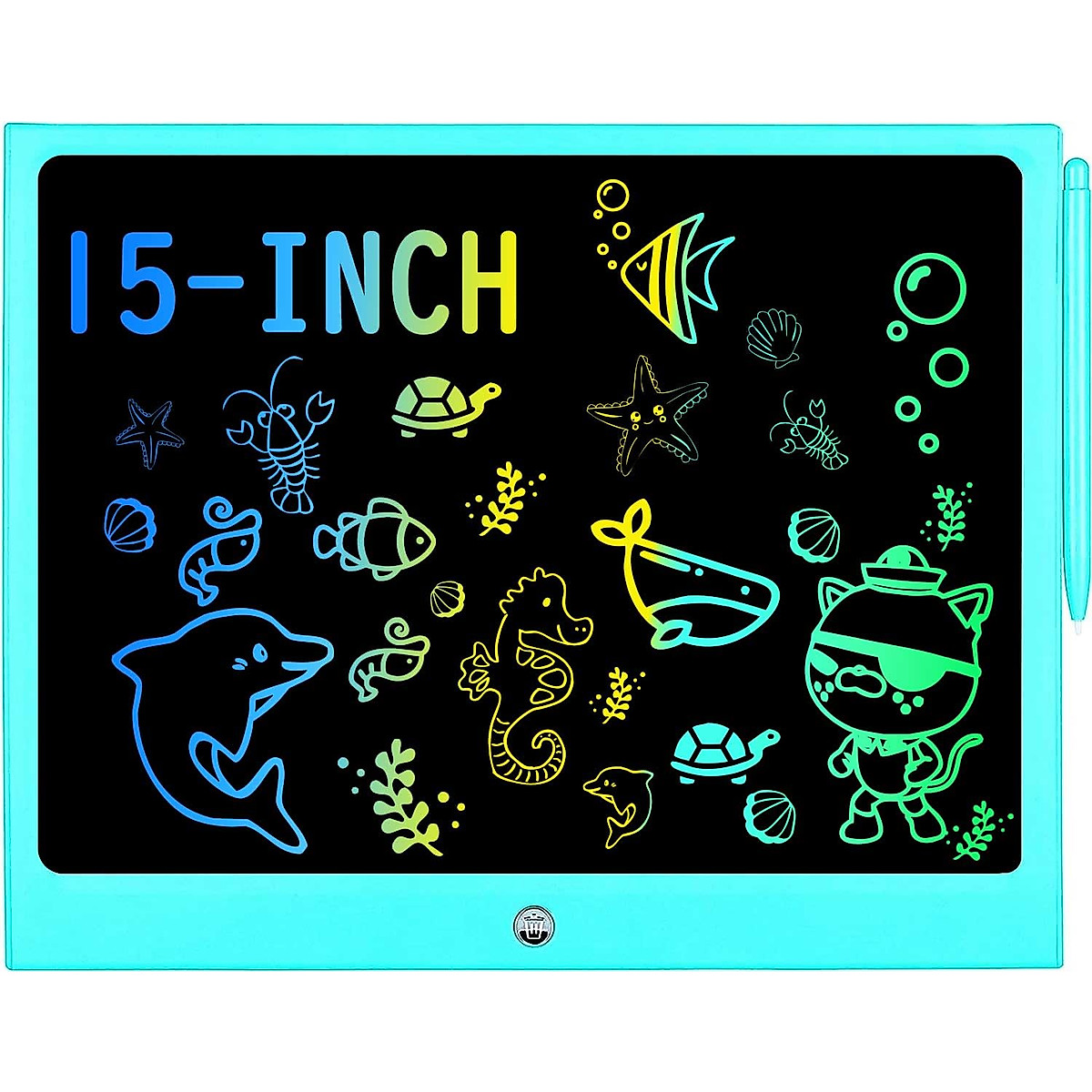 LCD Writing Tablet for Kids, 15 Inch Colorful Electronic Doodle Board for Kids Age 3+ Toys Christmas Birthday Erasable Drawing Tablet Toddler Learning Toys