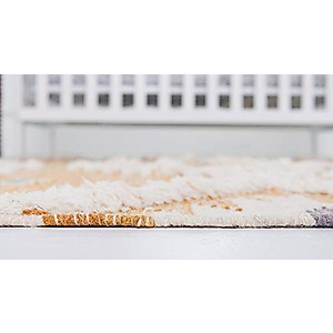 Unique Loom Mesa Collection Geometric, Natural Fibers, Southwestern, Bohemian Area Rug (2' 0 x 3' 0 Rectangular, Yellow/ Ivory)