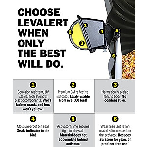 LevALERT Bin Level Indicators, The Original and Most Trusted, Premium Teflon Coated Activator, 3M Reflective Indicator, Made in The USA, Model 9700-7