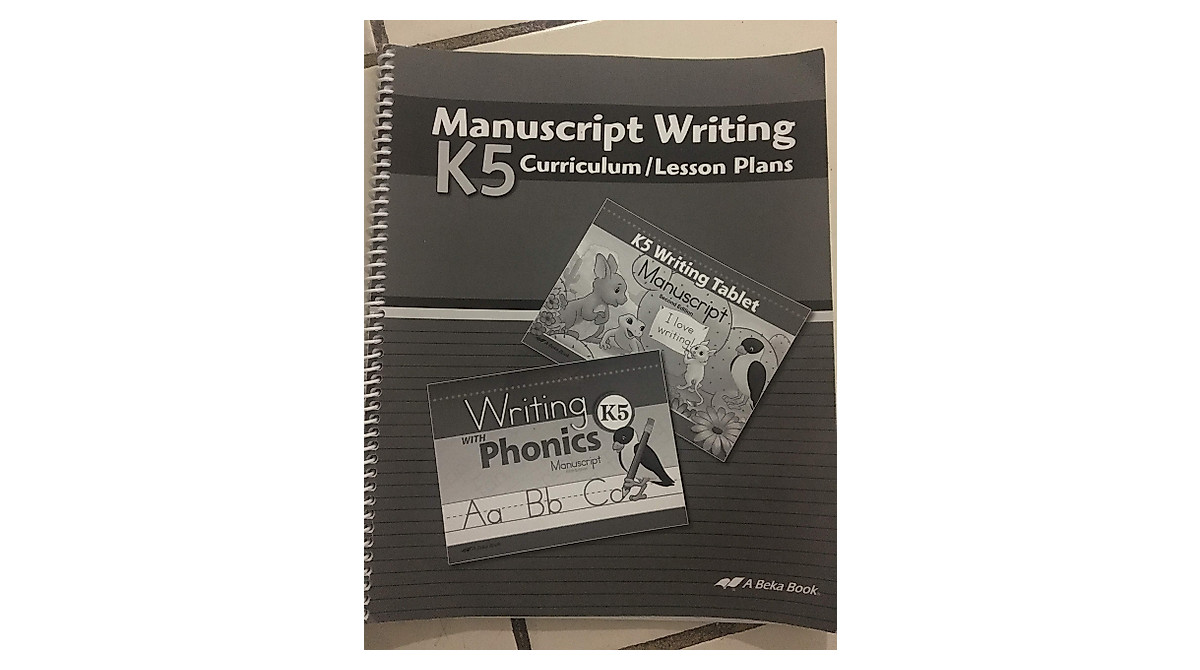 Manuscript Writing K5 Curriculum for Kindergarten Handwriting