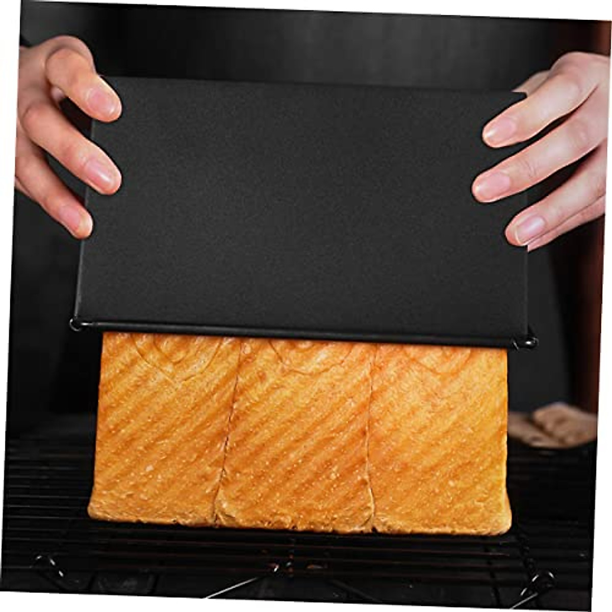 SHOWERORO 2pcs Toast Box Mini Cake Mold Wedding Cake Plates Mini Cupcake Pan Loaf Pan Bread Loaf Baker Bread Baking Tray Kitchen Supplies Baking Supplies Baking Bread Molds Cast Iron Square