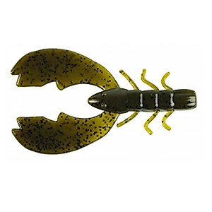 Berkley PowerBait Chigger Craw Green Pumpkin, 4" (9 Count)