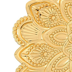 Gold Fruit Bowl, 5.5inch Decorative Metal Centerpiece Bowl Modern Fruit Bowl for Kitchen Counter Gold Bowls Gold Candies Dessert Serving Tray for Dinners Parties