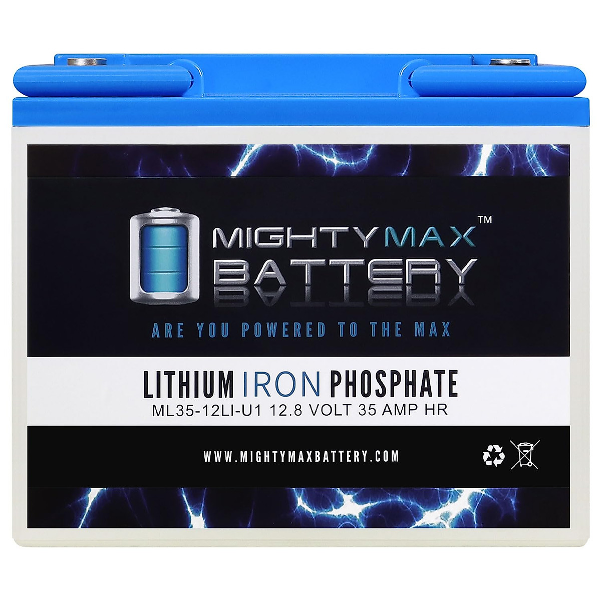 Mighty Max Battery 12V 35AH U1 Lithium Replacement Battery for Light Alarms RPG3