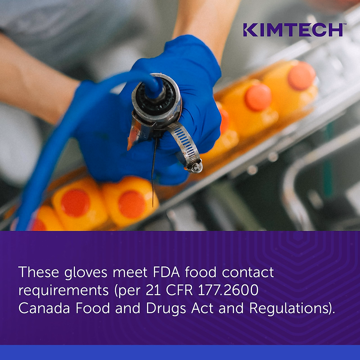 Kimtech™ Vista™ Nitrile Exam Gloves (62826) 4.3 Mil, Ambidextrous, 9.5”, S, 200 Nitrile Gloves / Box Blue