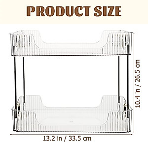 Cabilock Bathroom Organizer Countertop Shelf Bracket Bathroom Shelf Tiered Vanity Shelf Organizer Holder 2-Tier Versatile Kitchen Rack Bathroom Organizer Countertop Shelf Bracket