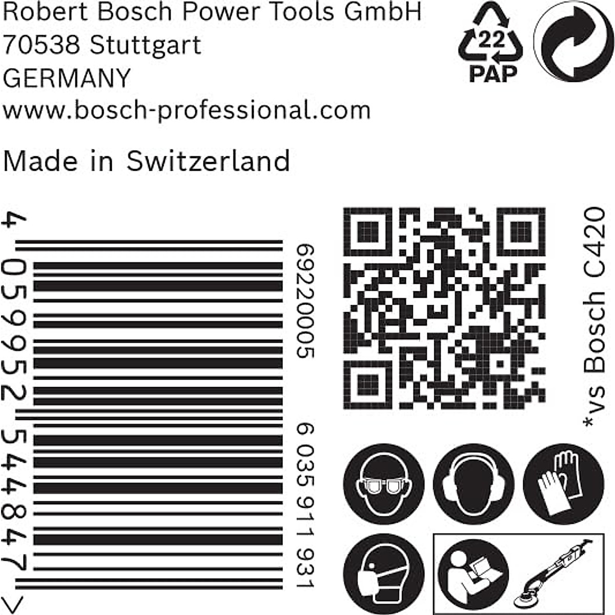 Bosch Professional 25x Expert C470 Sandpaper (Ø 225 mm, Grit 40, Accessories Orbital Sander)