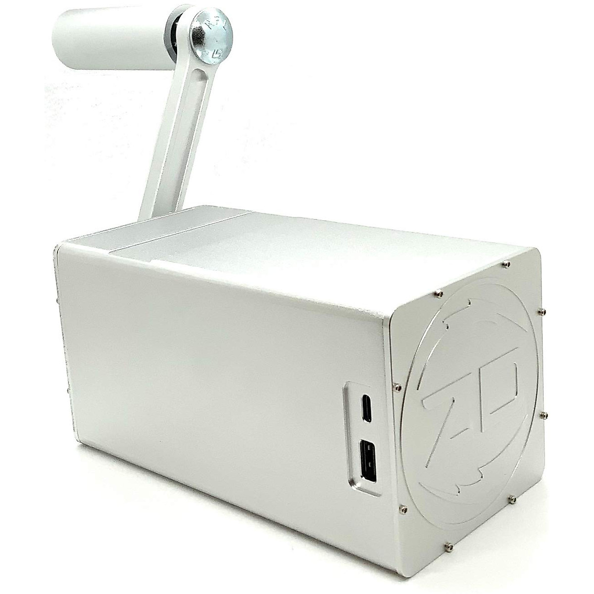 Powerhouse 60+ Watt Hand-Crank Generator Fast Charger - USB-C Power Delivery (PD) - Phone, Laptop Backup Power for Emergency, Outage, Camping, Off-Grid