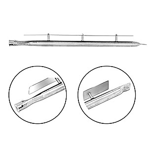 Kalomo Gas Grill Burner Gas Grill Replacement Parts Stainless Steel Pipe Tube for Select Viking VGBQ 30 in T Series, VGBQ 41 in T Series, VGBQ5304RE, VGBQ5304RT, VGBQ4103RE, VGBQ4103RE1 Models