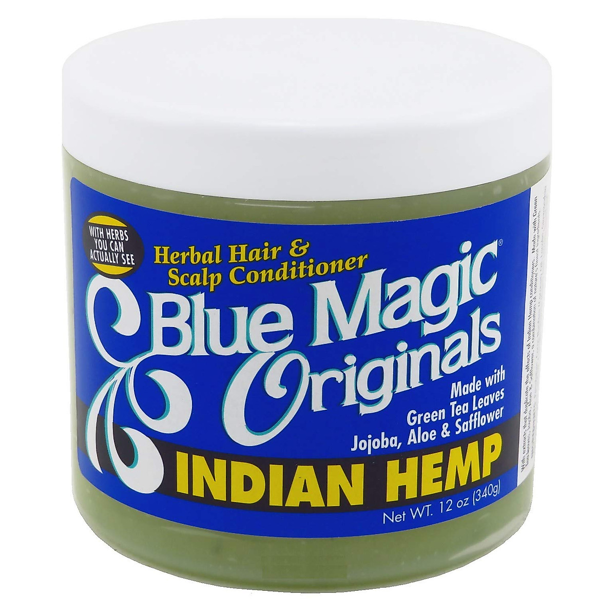 Blue Magic Organics Indian Hemp 12 Ounce Jar (354ml) (3 Pack)