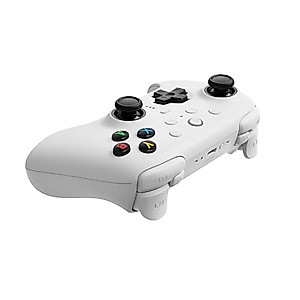 8BitDo Ultimate 2 Wireless Controller for Windows & Android, Gaming Controller with TMR Joysticks, Switchable Hall Effect/Tactile Triggers, RGB Fire Ring, 8Speed Wireless Tech, White