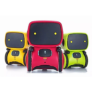 BOPTU Robot Toy, Singing Dancing Kids Smart Robot with Speech Recognition (Red)