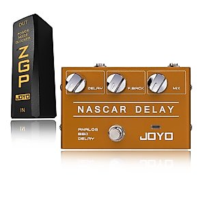 JOYO R-10 Analog Delay Effect Pedal Bundle with JP-06 Noise Blocker Pedal Power Supply