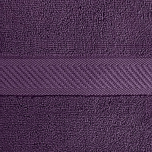 Utopia Towels [6 Pack Bath Towel Set, 100% Ring Spun Cotton (24 x 48 Inches) Medium Lightweight and Highly Absorbent Quick Drying Towels, Premium Towels for Hotel, Spa and Bathroom (Plum)