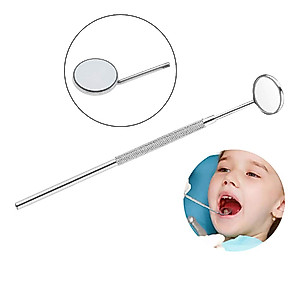 Angzhili Dental Hygiene Tool Set Stainless Steel Dental Probe, Mouth Mirror,Tarter Scraper and Sickle Scaler, Basic Examination Dental Kit Is Ideal for Personal and Pet(6.8 Inch)
