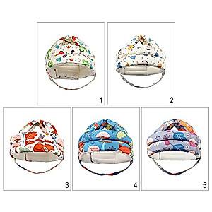 Surakey Toddler Walking Helmet, Baby Infant Anti-Bumping Bumper Protect Hat Safety Helmet Adjustable Breathable, Kids Anti-Fall Cushion Cap for Walking Running Playing Crawling (Orange)