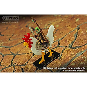 LITKO Character Mount | Giant Chicken | Rooster | Role-Playing Games |Compatible with Dungeons & Dragons and Pathfinder Games (25x50mm Base)