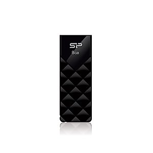 Silicon Power 8GB Ultima U03 USB 2.0 Flash Drive - 8 GB - USB 2.0 - Mystery Black