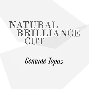 Gem Stone King 925 Silver Ring with 10K Yellow Gold Prongs White Created Sapphire and Set with Poppy Topaz (Size 7)