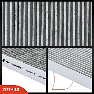 A-Premium Cabin Air Filter with Activated Carbon Compatible with Hyundai Elantra, Ioniq 5, Santa Fe, Sonata, Tucson & Kia K5, 2020-2023, Replace# 97133L1000