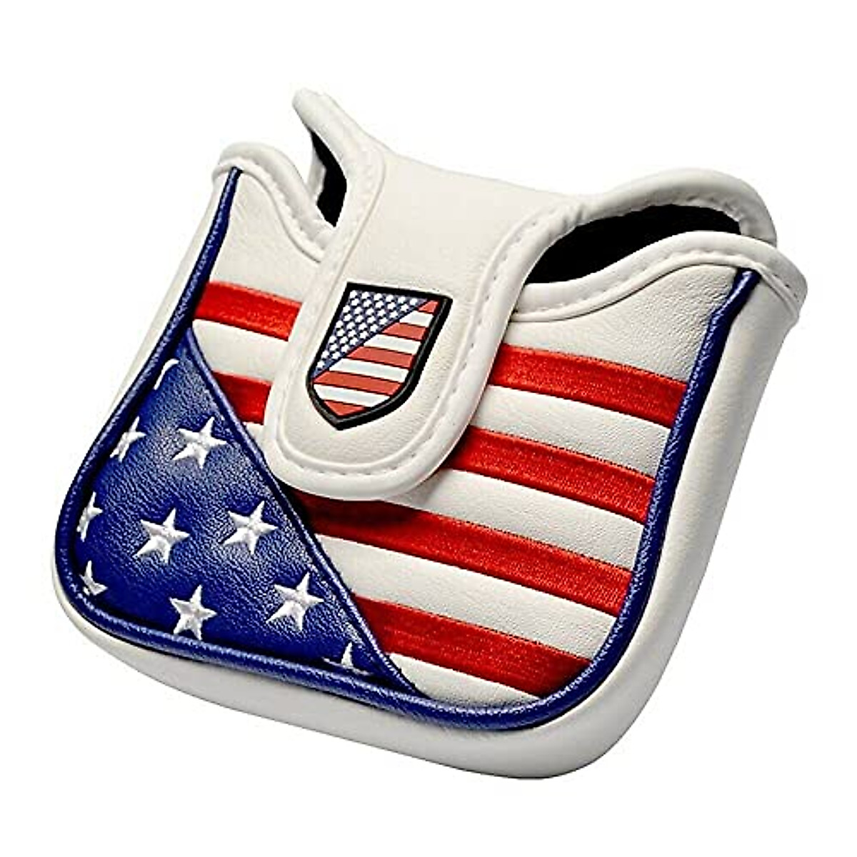 DMYIZZ Square Mallet Putter Cover Golf Headcover for Taylormade Spider Tour Magnet US (ONE Size, USA)