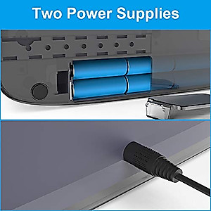 3 Hole Puncher for Paper, AFMAT Electric Hole Punch 3 Ring, 20-Sheet Paper Punch, AC or Battery Operated 3 Hole Puncher, Effortless Punching, Long Lasting Paper Punch for Office School Studio, Gray