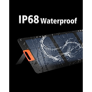 DEENO 200W Portable Solar Panel for X1500 Power Station, Foldable IP68 Waterproof Solar Panel kit for Outdoor Camping, Portable Power Station