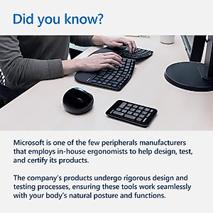 Microsoft Sculpt Ergonomic Wireless Desktop Keyboard and Mouse - Black. Wireless , Comfortable, Ergonomic Keyboard and Mouse Combo with Split Design and Palm Rest.