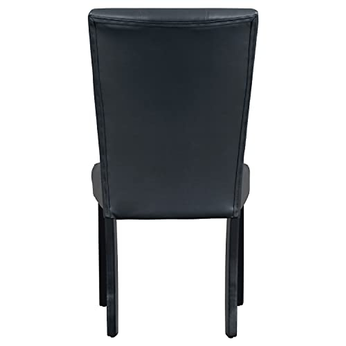 HomSof 7-Piece Dining Table with 2 Drawers, Black+White 1