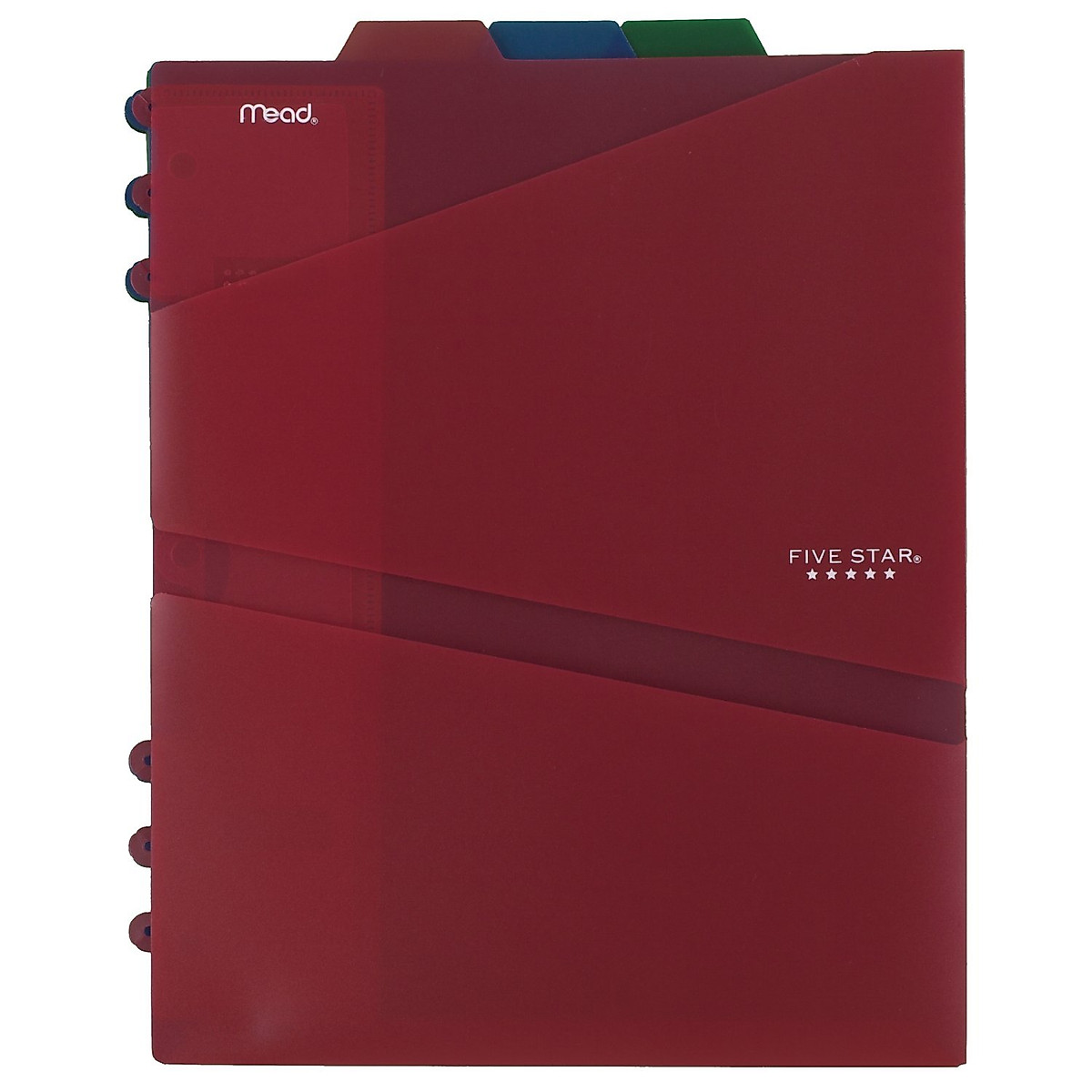 Five Star 2-Pocket Dividers, Tabbed, Colors Will Vary, 3 Pack (81210)