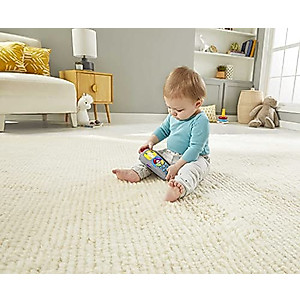 Fisher-Price Laugh & Learn Baby Learning Toy Puppy’S Remote Pretend Tv Control With Music And Lights For Ages 6+ Months