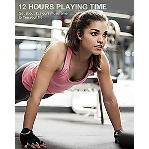 NANAMI Bluetooth Headset, Bluetooth Earpiece V5.0, 320Hrs Ultralight Headphones with Rotatable Mic, Hands-Free Earphones, Noise Cancelling, in-Ear Earbuds for iPhone Android Cell Phone/Laptop/Trucker