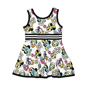 Disney Minnie Mouse and Daisy Duck Girls Sleeveless Dress for Infant and Toddler – 2T