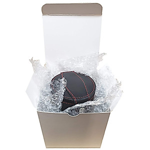 Cyber-Deals Set of Dice Cup Black PU Leather with Storage Compartment Red Felt Lined + 16mm Zinc Alloy Metal Dice, Gift Boxed (Nickel, Black)