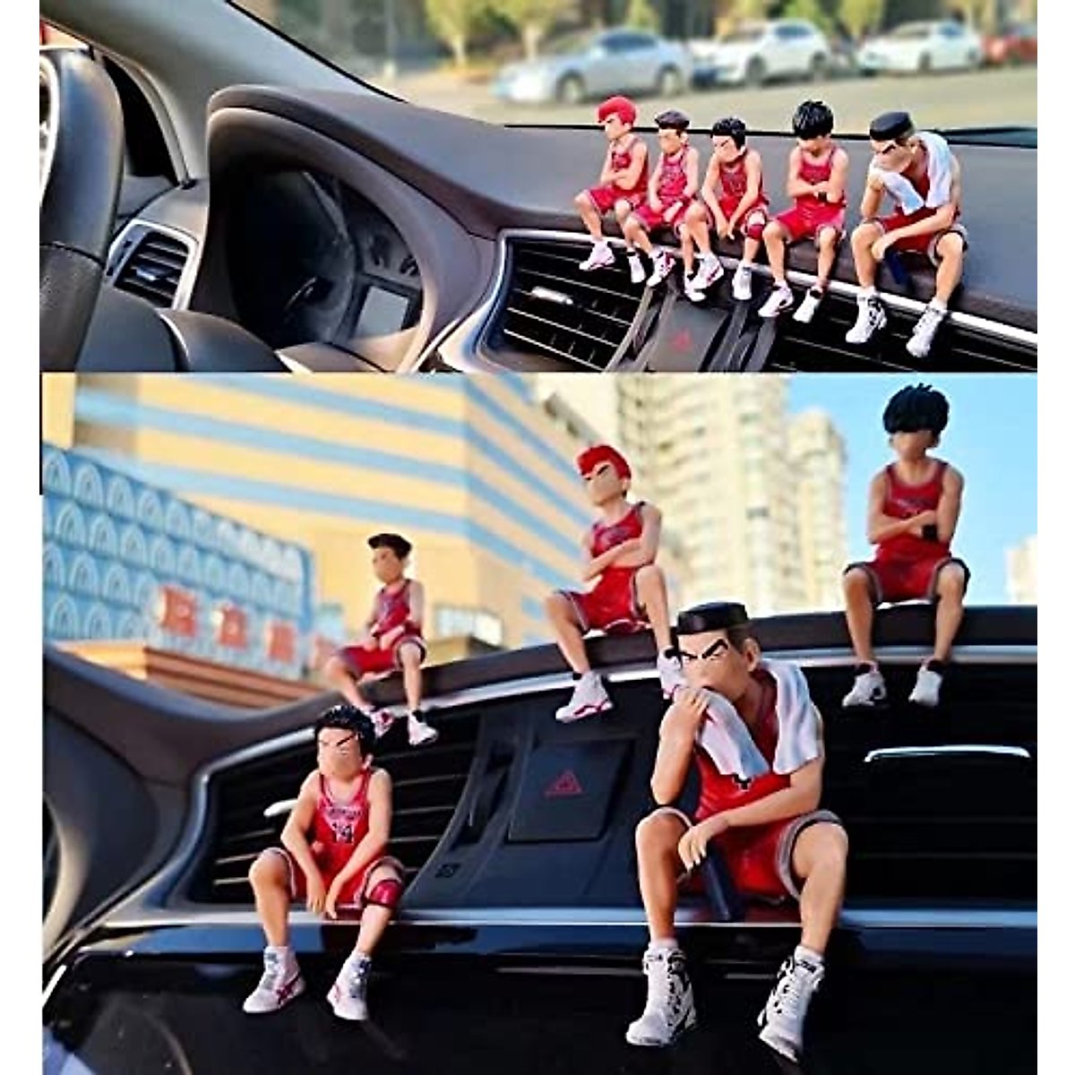 Qddian SLAM Dunk，Q Version 5 Models Figure， PVC Action Figure7cm，Static Figure ，Scenes Figure ，Anime Lovers Gift，Car Decoration，Computer Desktop Ornaments， Boxed Figure