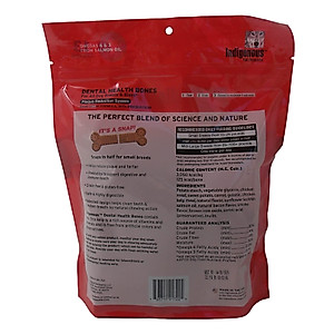 Indigenous Grain Free Dental Health Bones 2 Flavor Variety Bundle: (1) Smoked Bacon Flavor, and (1) Carrot & Pumpkin Flavor, 17 Oz. Ea.