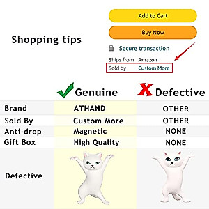 Cute Stuff Home Decor Fun Kitty Decoration for Desk Shelf Magnetic Dance Cat Airpod Holder Headphone Earbuds Holder for Apple AirPods 1& 2 3 Pro, Unique Birthday Bday Gifts Ideas (White)