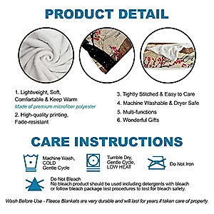 MUCHNEE in Loving Memory Blanket 60" x 50" Cardinal Memorial Gift for Loss of Loved One, Remembrance Sympathy Gift Throw Blanket, Bereavement Condolence Gifts for Loss of Dad Mom Husband Wife Friends