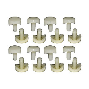 3/4" Coved Stem Bumper Fits Into 1/4" Inch Round Hole Patio Outdoor Furniture Chairs Protectors Pack of 16 PCS