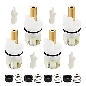RP25513 faucet stem assembly, Replacement Kit for two handle faucet repair kit, Includes RP4993 Seats and Springs, 4 Pack