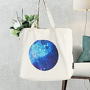 ELLIWORTH Heat Transfer Tote Bag Sublimaion Tote Bag Blank Canvas Large 3 PACK 19 x 14 x 4 Inch Reusable Grocery Bag