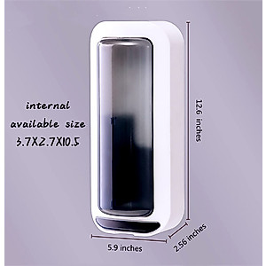 XKTEI Wall Mounted Chopstick Storage Box,Chopsticks Holder,Chopstick Cage,Spoon Knife and Fork Storage Box,Utensil Organizer With Lid,Utensil Holder Cutlery Caddy,Utensil Storage With Lid,Black Grey