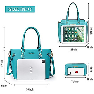 Montana West 3PCS Purses for Women Tote Bag and Wallet Set Shoulder Satchel Crossbody Bags Leather Handbag for Gift Travel Casual Work MWC3-C032WTQ