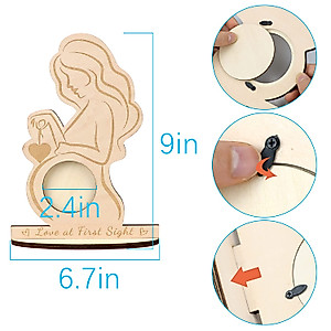 Baby’s First Photo Ultrasound Sonogram Wood Picture Frame Baby bump Expectant mother photo Love at First Sight display Keepsake (Style 1)